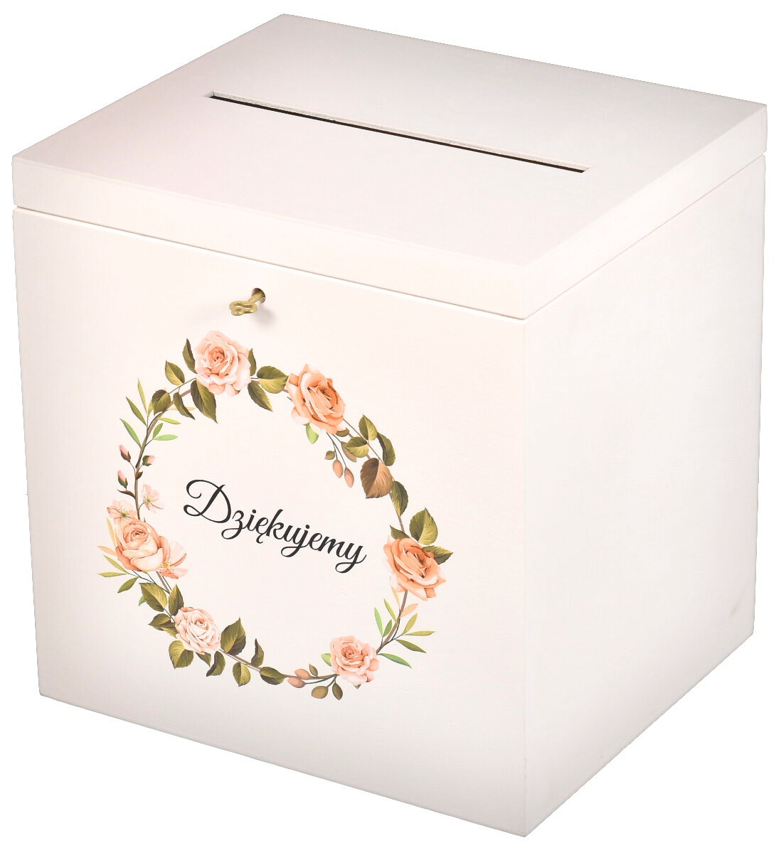 Pudełko na koperty ślub wesele z nadrukiem UV | Sklep Skrzynki z drewna